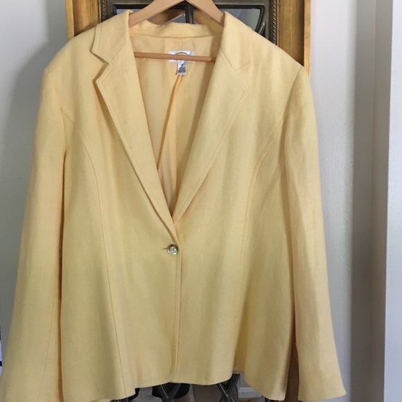 Talbots | Jackets & Coats | Talbots Yellow Blazer | Poshmark